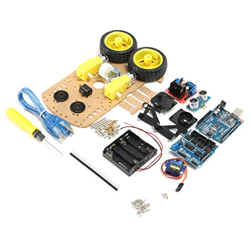 Heavensense DIY L298N 2WD Ultrasonic Smart Tracking Moteur Robot Car Kit for Arduino