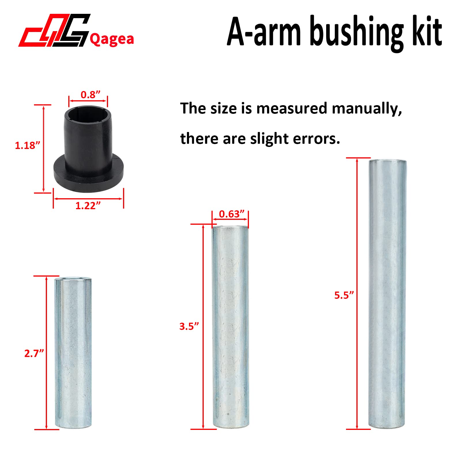 Heavy Duty A-Arm/UHMW Control Arm Bushing Kit Replacement for 2010-2014 Polaris Ranger Full Size XP 800 Replaces AAB-P-RAN-K2-002