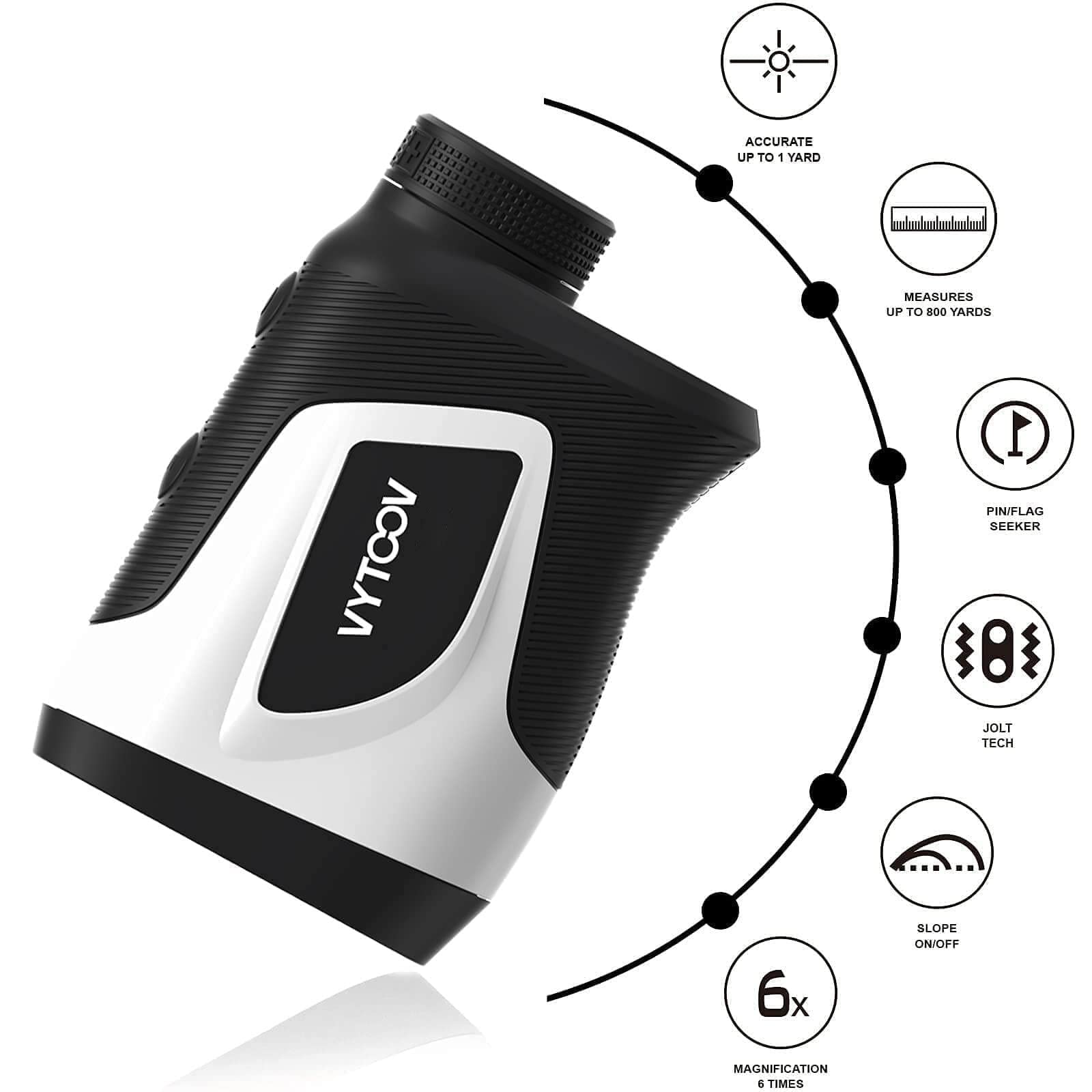 Golf Range Finder 800Yards Golf Rangefinder with Slope Continuous Scan Golf Yardage Rangefinder with Flagpole Locking Vibration Legal Laser Distance Rangefinders for Competition Hunter & Golfer Gift