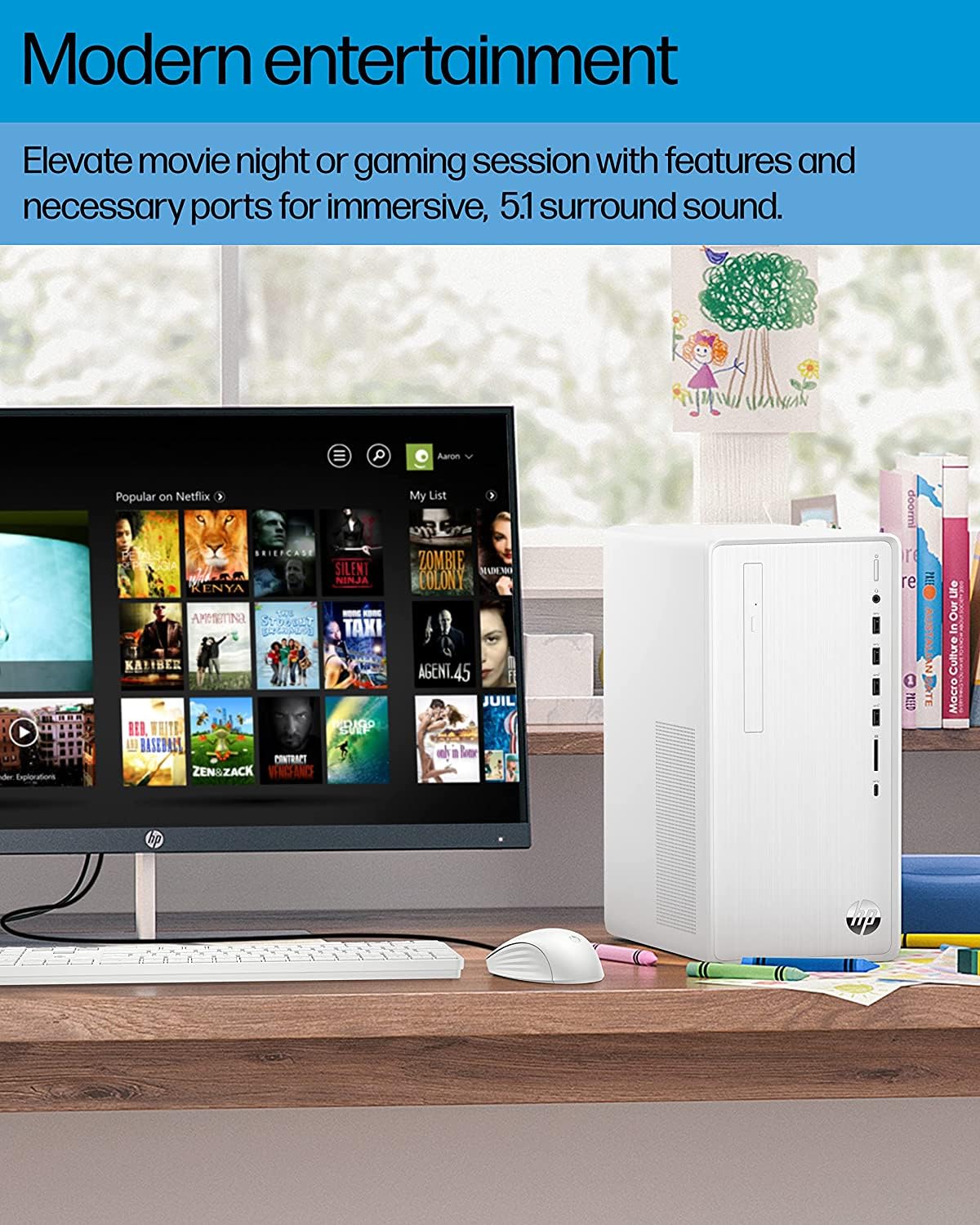 HP 2023 Newest Pavilion Desktop, 12th Gen Intel Core i7-12700 Processor(12-core), 16GB RAM, 1TB SSD, Intel UHD Graphics 770, 9 USB Ports, Wired Keyboard and Mouse Combo, Windows 11 Home