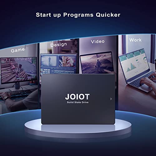 JOIOT 512GB SSD Internal Solid State Hard Drive, 3D NAND 2.5inch SATA III 6GB Internal SSD, Up to 550MB/s, Upgraded Performance for PC Laptop Game Creation