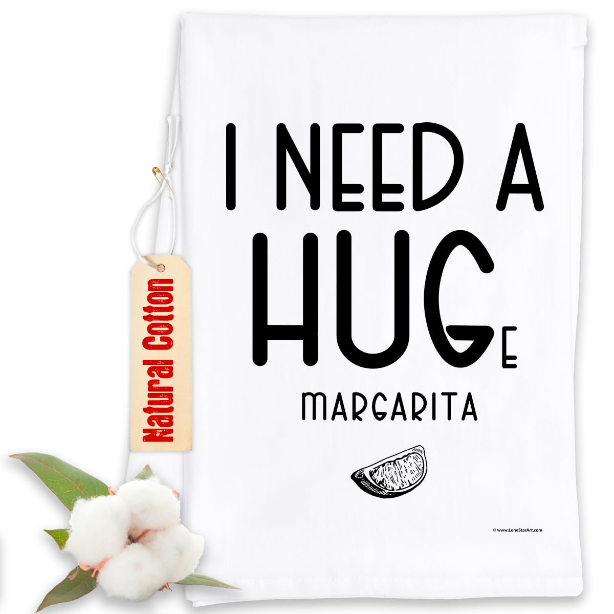 I Need A HUGe Margarita - Funny Kitchen Towels Decorative Dish Towels with Sayings, Funny Housewarming Kitchen Gifts - Multi-Use Cute Kitchen Towels - Funny Gifts for Women