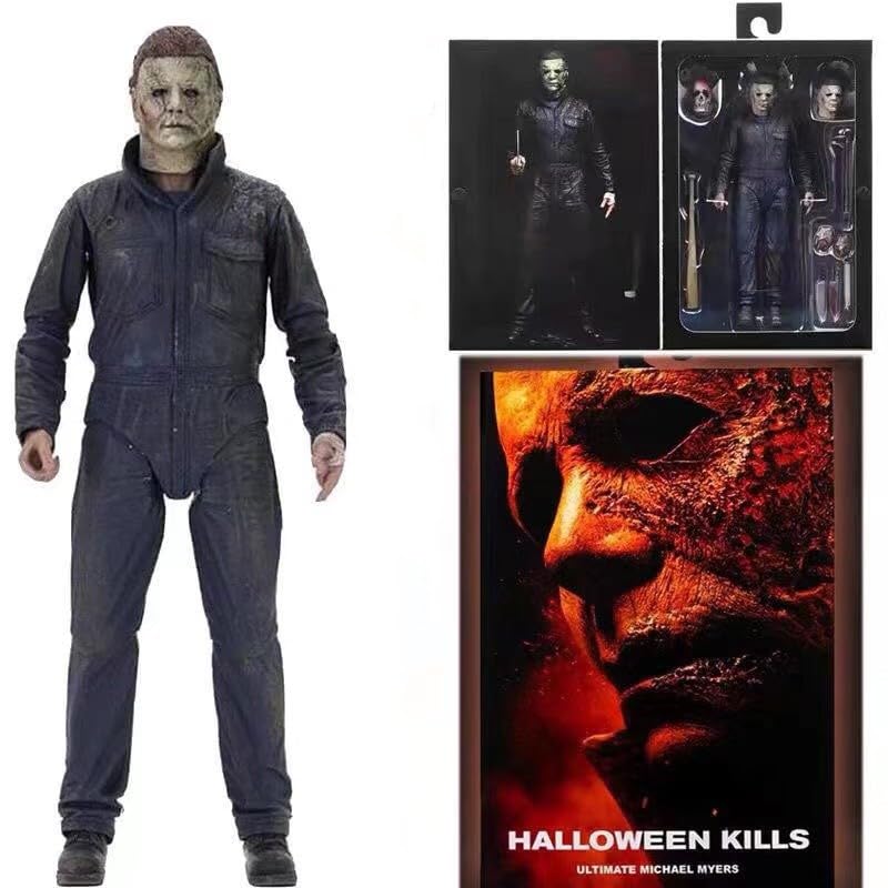 JESSIEJIE 2023 New VersionHollywood Movie Killer Action Figure (3rd Generation) Halloween Horror Figure Inch