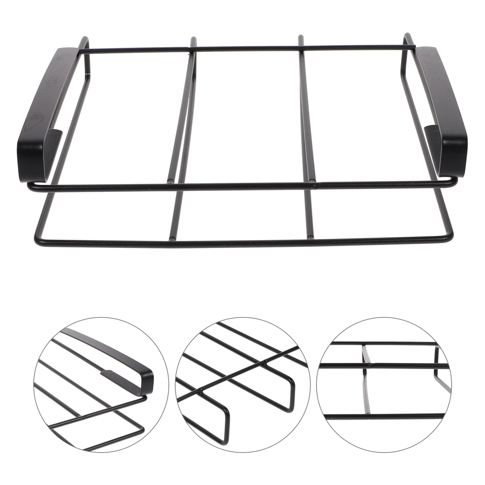 Hemoton hanging chopping board rack kitchen storage organizer under cabinet cutting board holder shelves brackets metal shelf kitchen mug holder Stainless steel kitchen utensils pot cover
