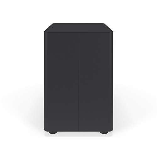 HON Basyx Commercial-Grade Modern Mobile Steel Pedestal, Filing Cabinet, Standard, Charcoal