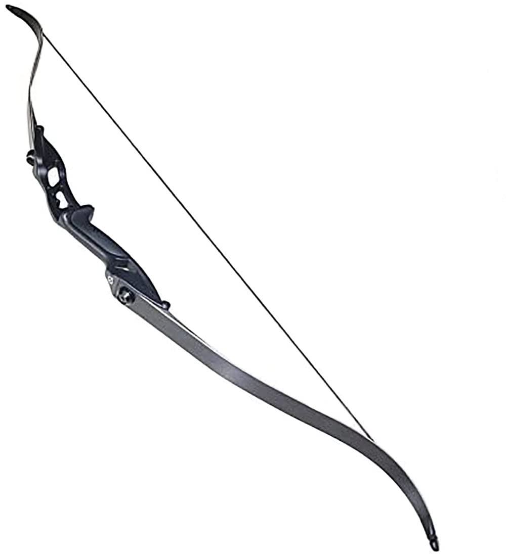 GOLRESOL 56" Archery Bow and Arrows for Adults Takedown Recurve Bow Right Hand Metal Riser with Arrows Quiver for Target Shooting Practice (50Lb)
