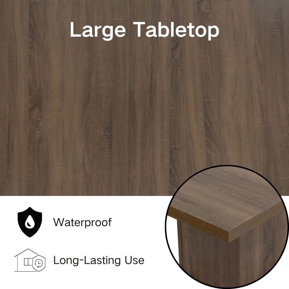 Homy Casa High Gloss Extendable Dining Table Wooden Dining Room Table 63.1" - 80" Saving Spaces for Kitchen Restaurant Home Office White Meeting Table, for 4-8, White (Wood)