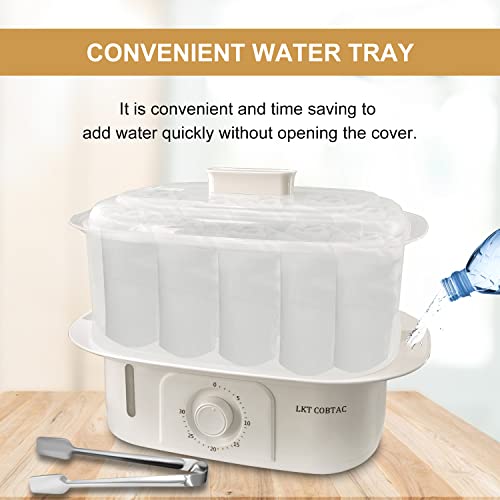 LKT COBTAC Towel Steamer,Portable Hot Towel Steamer,Small Towel Steamer with Quickly Heating in 10 Mins,Towel Steamer with Auto Off Timer,Large Capacity Towel Steamers