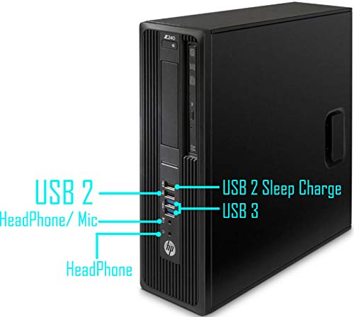 HP Z240 Workstation SFF Desktop PC, Intel Core i5-6500 Upto 3.60GHz, 32GB RAM, 1TB SSD, AMD Radeon HD 8570 1GB 4K, DisplayPort, HDMI, DVI, AC Wi-Fi, Bluetooth - Windows 10 Pro (RENEWED)