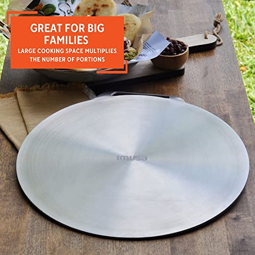 IMUSA USA Aluminum Round Budare, Single, Silver