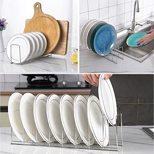 HRAYLTOP Roll Up Dish Drying Rack with Pot Lid Organizer,Plate HolderĀ Rack Over The Sink,Kitchen Foldable Multipurpose HeatĀ Resistant Dish Drainer Rack for Fruits Vegetable and Meat 16.9" x 14.2"
