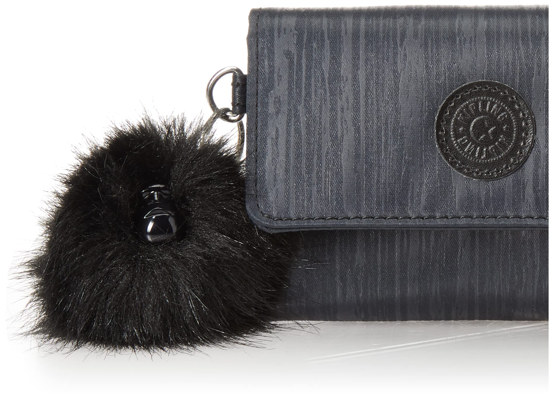 Kipling Womens Women's Pixi Organizer Wallet, Imported Nylon, Medium Wallet, Sparkling Slate, 5.75 L x 4.25 H 1.25 D US