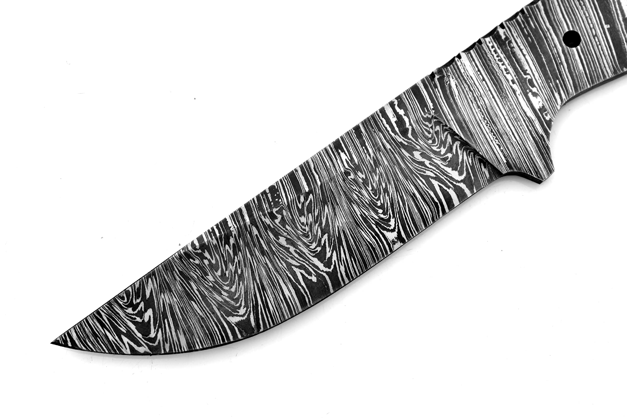 Hand Forged Damascus Steel Blank Blade Knife Making Hunting Skinner Knife
