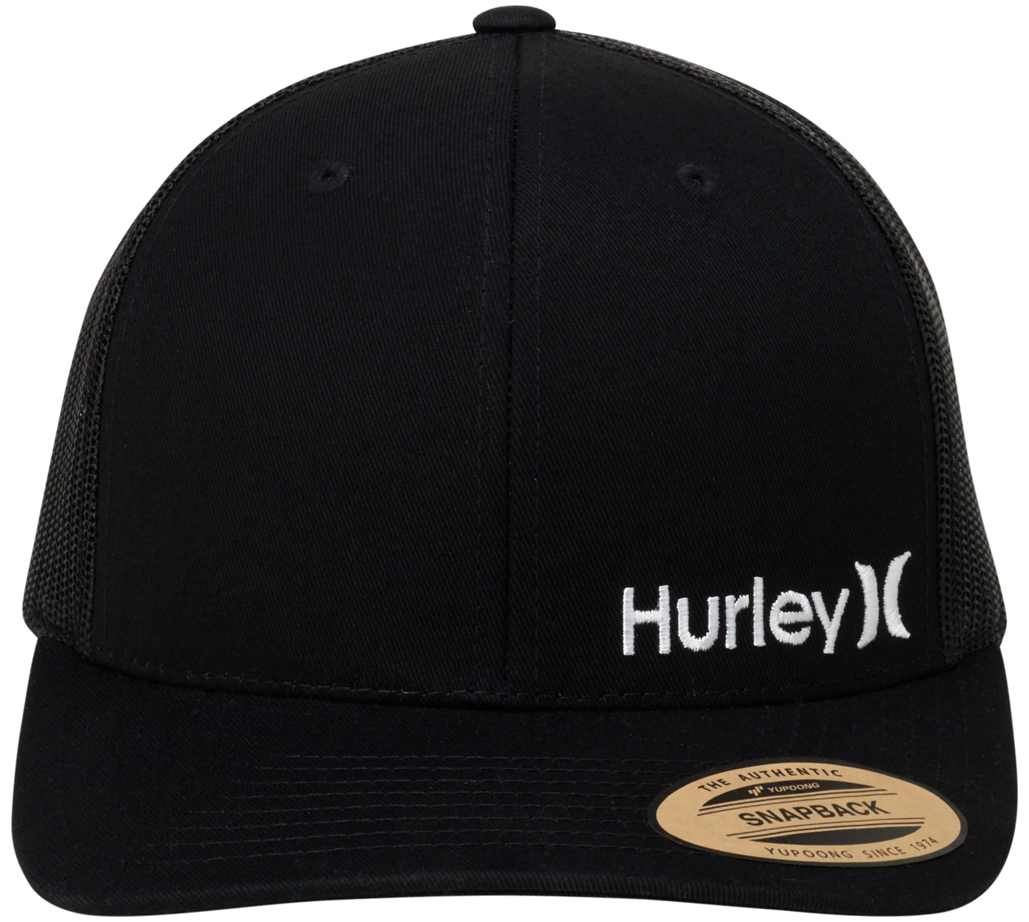 Hurley Men's Trucker Hat - Corp Snap Back Comfortable Curved Bill with Adjustable Snap Closure - Trucker Hats for Men, Size One Size, Olive