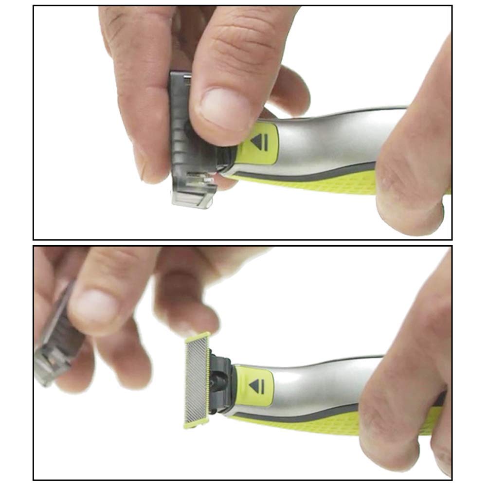 Guide Comb for Philips Oneblade, 1/2/3/5mm Silver Metal Plastic Guide Comb,Facial Trimmer Guide Comb,for Philips Oneblade