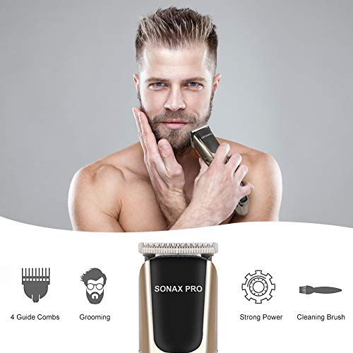 Hair Clippers for Men Professional Cordless Electric Clipper Haircut Beard Hair Trimmer Kit USB Rechargeable Head Shaver Self-Sharpening
