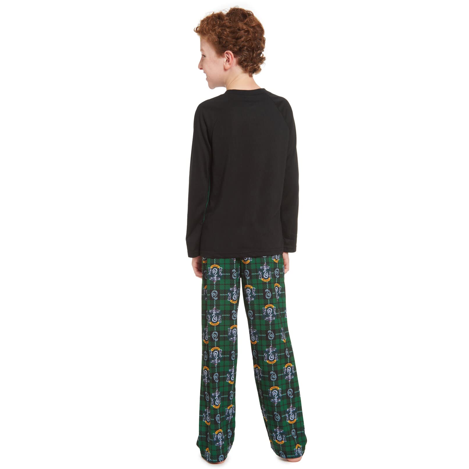 Harry Potter Little Boys Pajama Shirt and Jogger Pants Sleep Set Black/Green 4