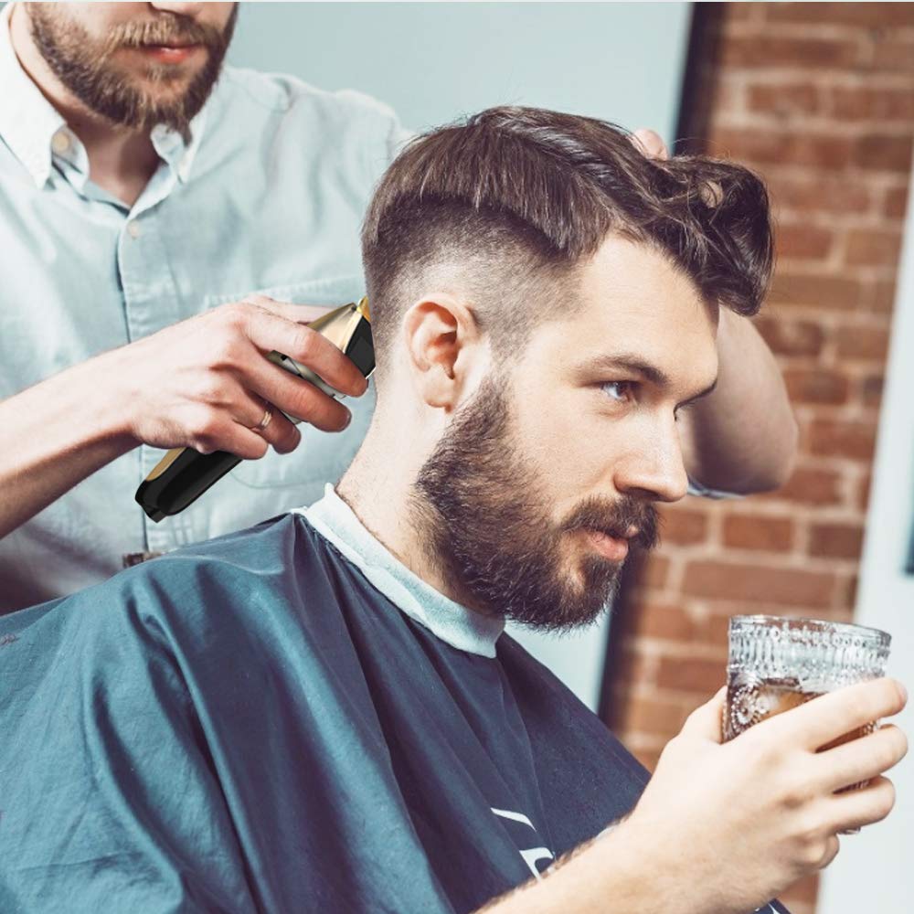 Hair Clippers for Men, DIOZO Professional Hair Trimmer Set Cordless Rechargeable Led Display Five Speed Adjustment Electric Hair Clippers with 6 Guide Combs
