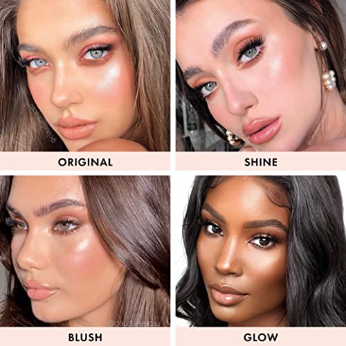 ICONIC LONDON Illuminator | Liquid Highlighter for a Radiant Glow, Cruelty-Free, Vegan Makeup, Blush (Peachy Rose) 0.45 Fl oz