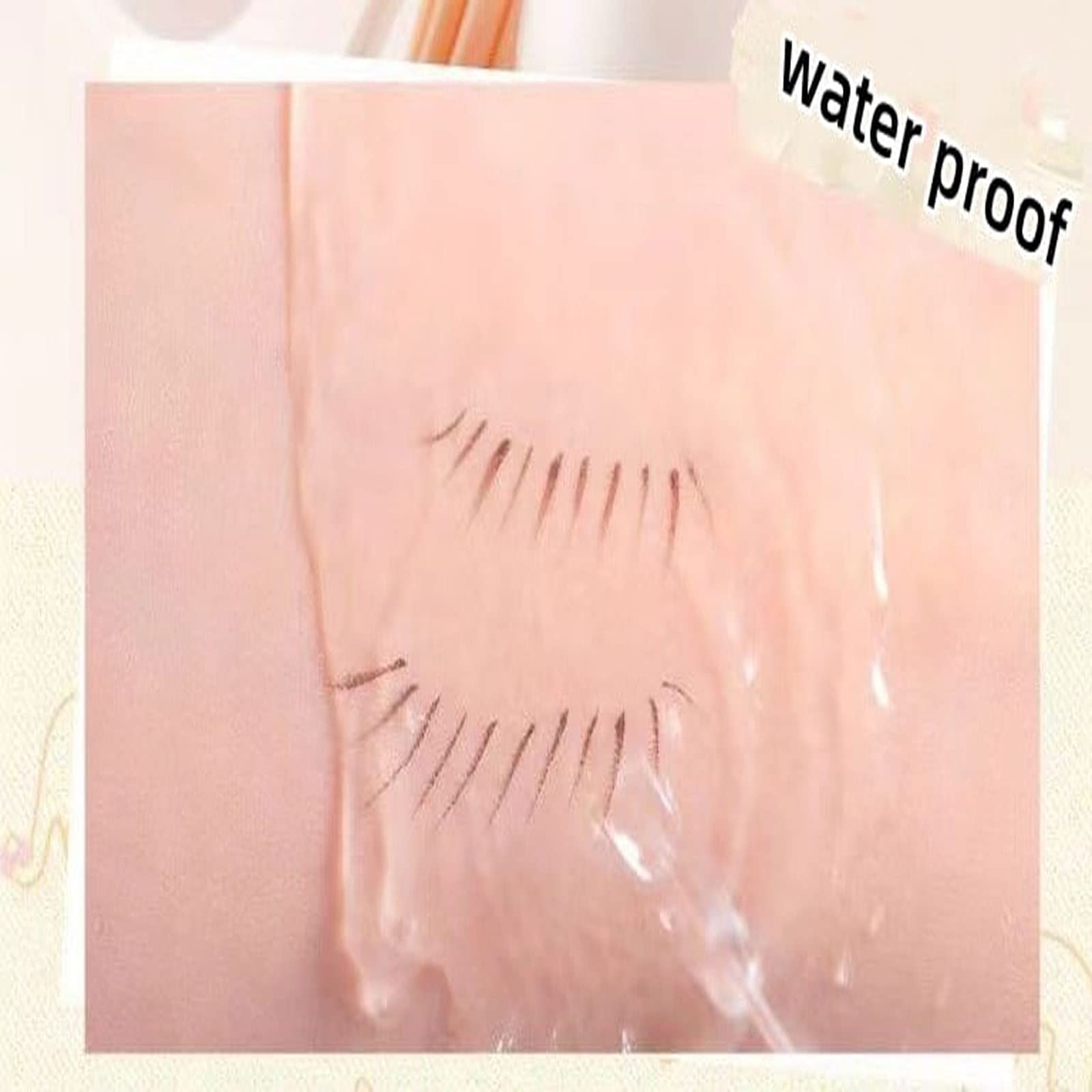 HYOIIO Double Tip Lower Eyelash Pencil, Waterproof Anti-Smudge Lashes Pencil, Natural Lower Eyelashes Liquid Pen Waterproof Liquid Eyeliner Pen Super Slim Eye Liner