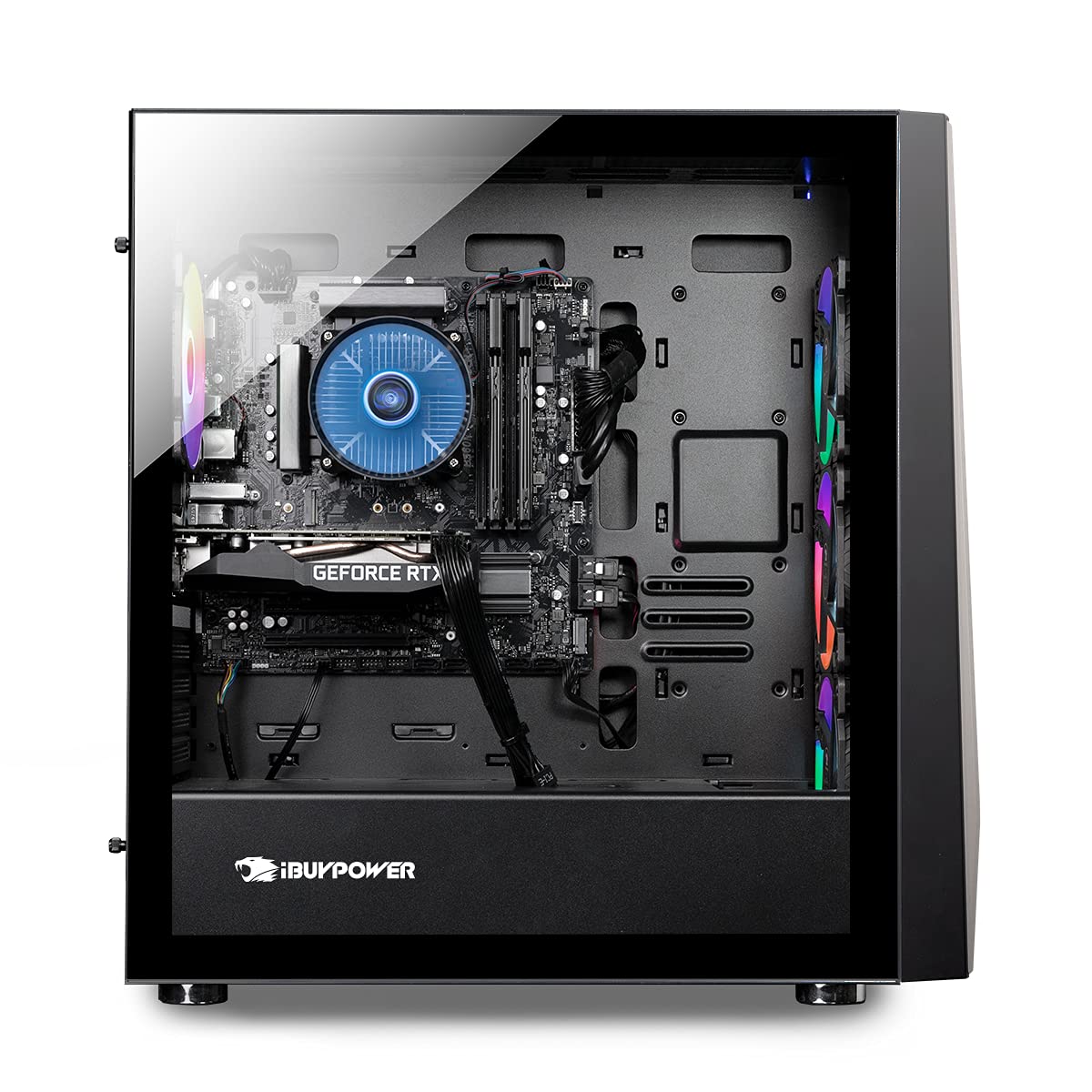 iBUYPOWER Pro Gaming PC Computer Desktop Trace 5 MR 178i (Intel i7-11700F 2.5GHz, NVIDIA GeForce RTX 2060 6GB, 16GB DDR4 RAM, 480GB SSD, 1TB HDD, WiFi Ready, Windows 11 Home)