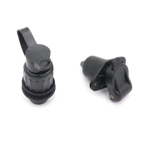 Osdhezcn 3 Trailer Plug Adapter 3 Pin Trailer Plug Trailer Connector Trailer Plug 3 Pin Plug Adapter Trailer Connector Vehicle-Side 3-pin Flat Trailer Wiring Harness Connector Dust Cover