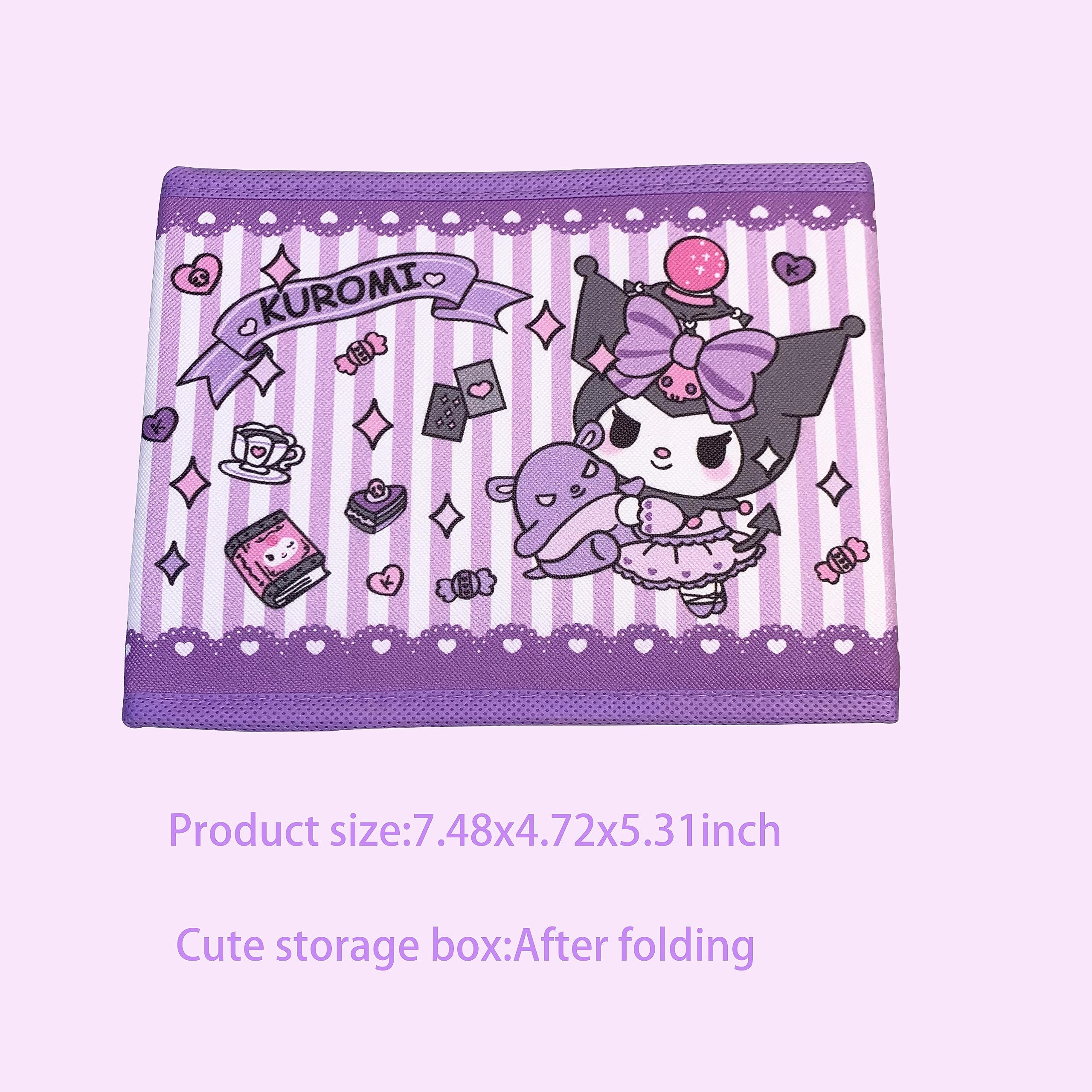 HUANGQH Cute Foldable Cube Storage Bins Box,Office Desk/Room Decoration Storage Box,Makeup Holder Organizer for Girl Women. (box2)
