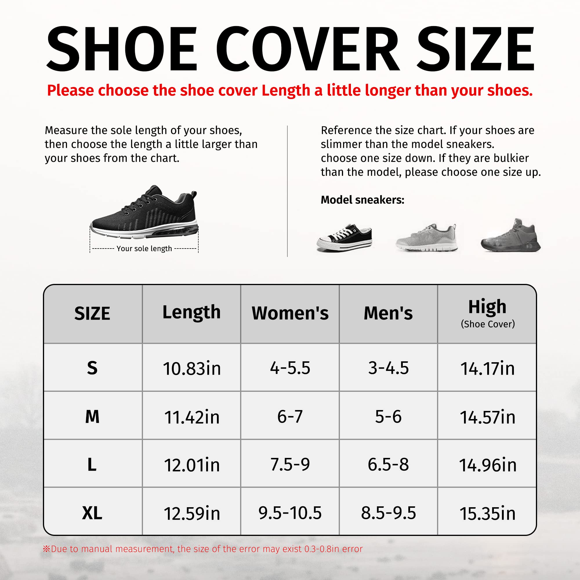 iCreek Waterproof Shoe Cover Galoshes Overshoes Men and Women Motorcycle Boot Rain Covers Easy Cleaning Heavy Duty Over Rubber Work Rubber Overshoe, Grey,XL