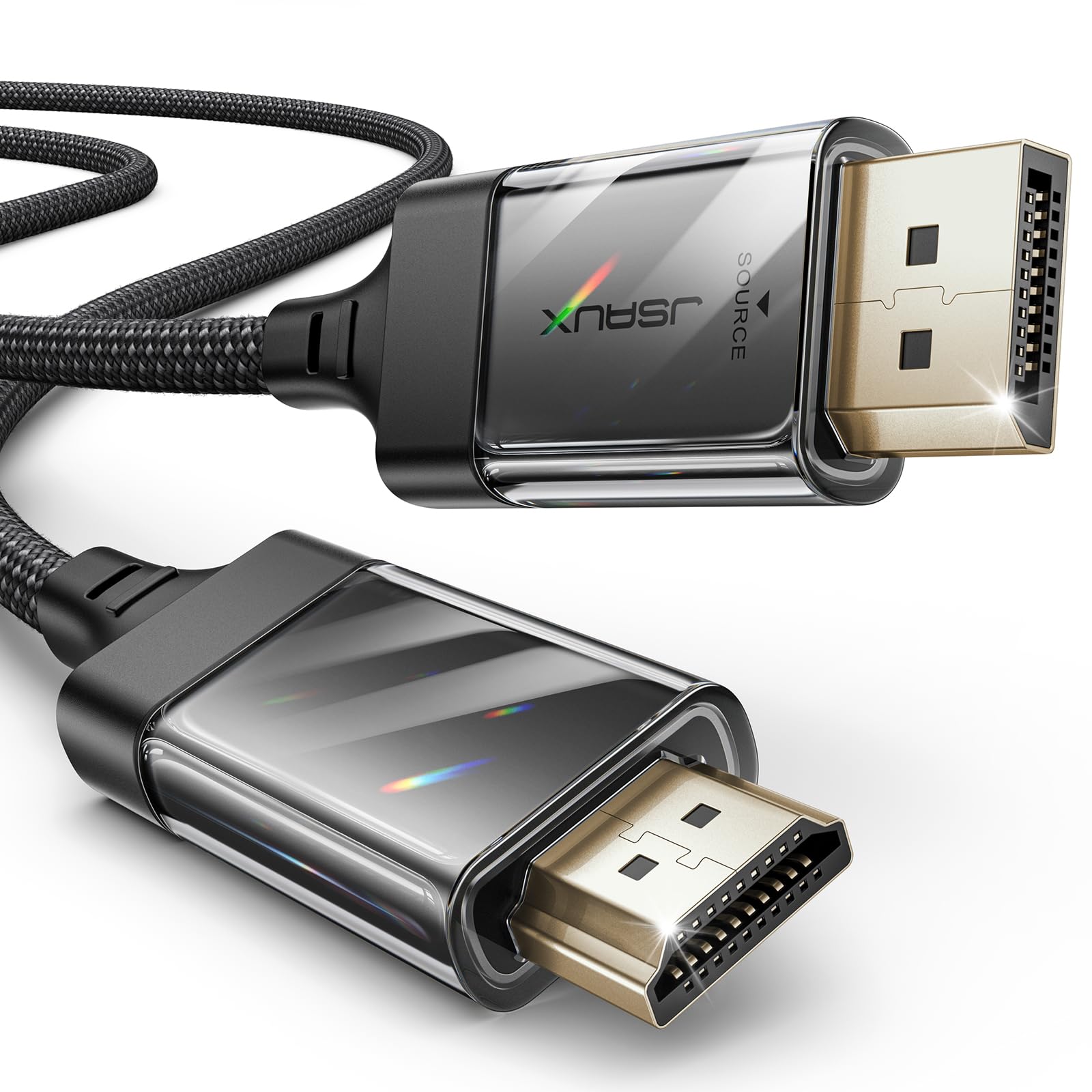 JSAUX DisplayPort to HDMI Cable 10ft, FHD Gold-Plated Unidirectional Display Port(Source) to HDMI(Monitor) Cord for DELL