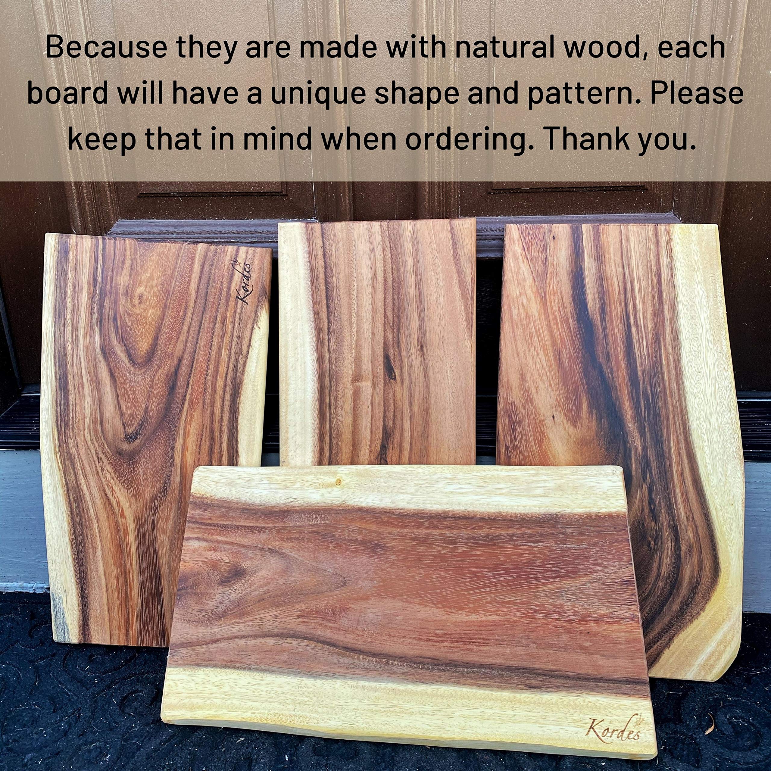 Large Charcuterie Board - Large Cheese Board - Live Wood Beautifully Handcrafted Serving Board