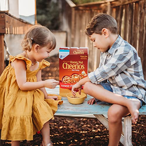 Honey Nut Cheerios Cereal, Limited Edition Happy Heart Shapes, Heart Healthy Cereal With Whole Grain Oats, Family Size, 18.8 oz