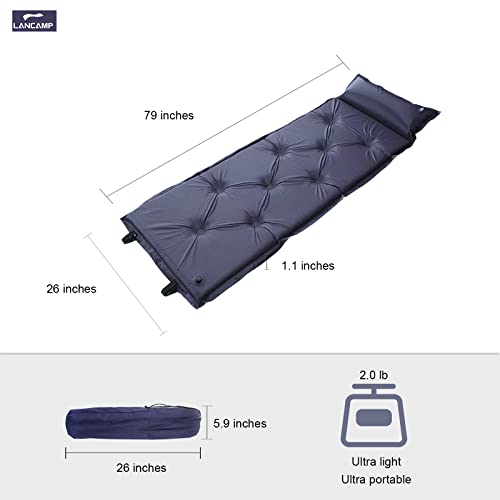 JehaYu Sleeping Pad Camping Mat, with Storage Bag for Outdoor Mountaineering Trips