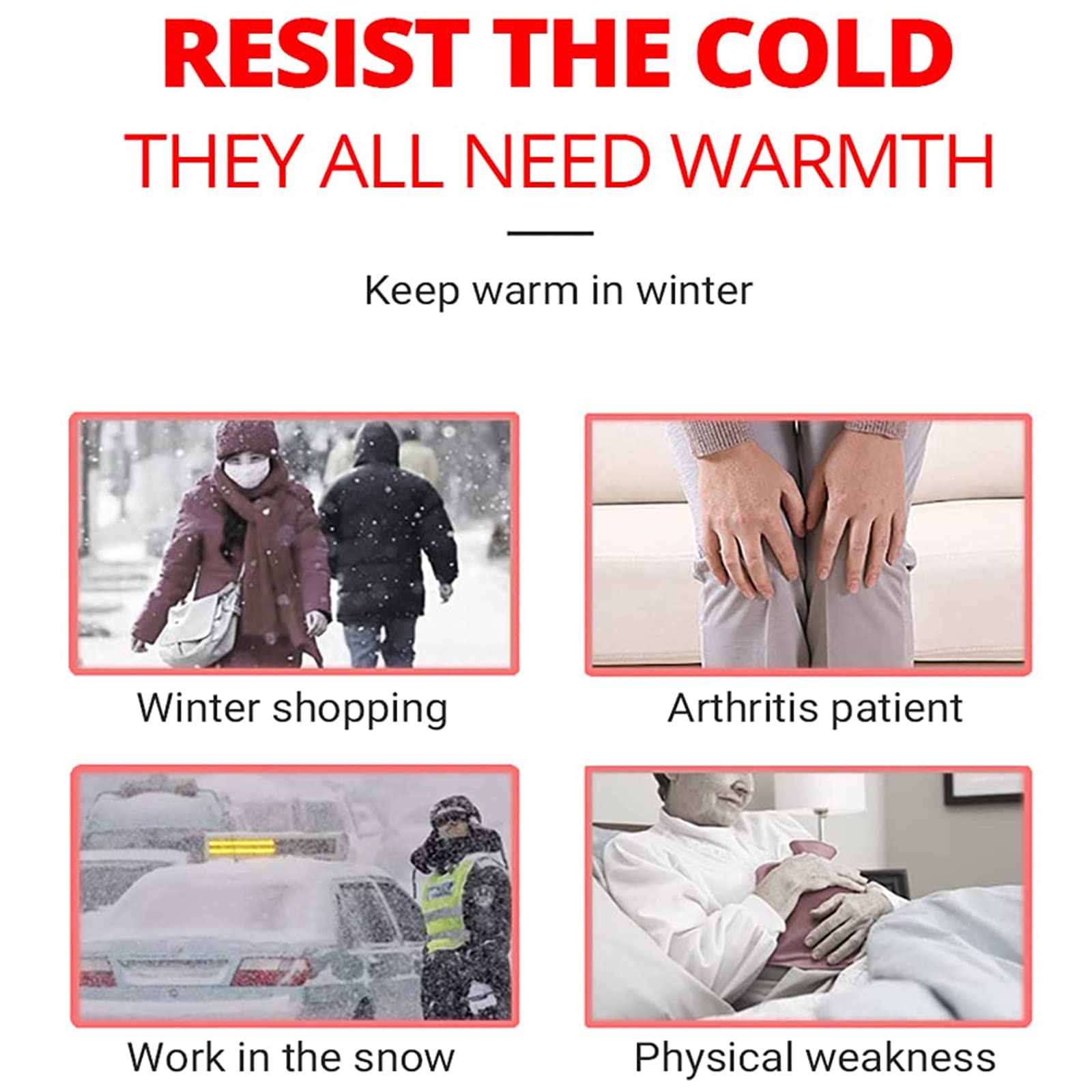HWZZ Electric Heating Thermal Underwear Set, Winter Men's USB Heating Underwear Suitable for Outdoor Cold Work,Black,L