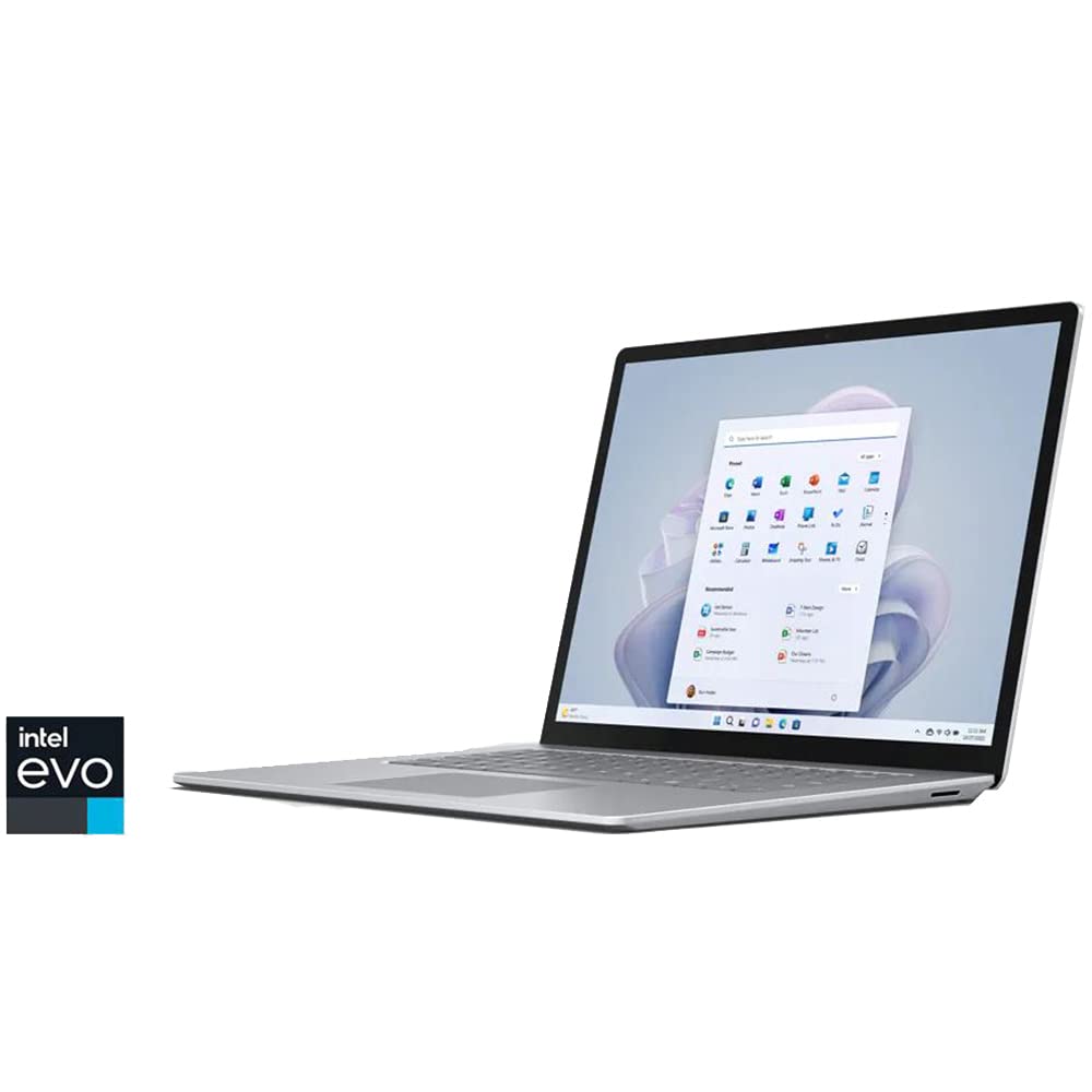 Microsoft QZI00001 Surface Laptop 5 13.5" Intel i5, 8GB/256GB Touch, Platinum Bundle 365 Personal 15 Month Subscription