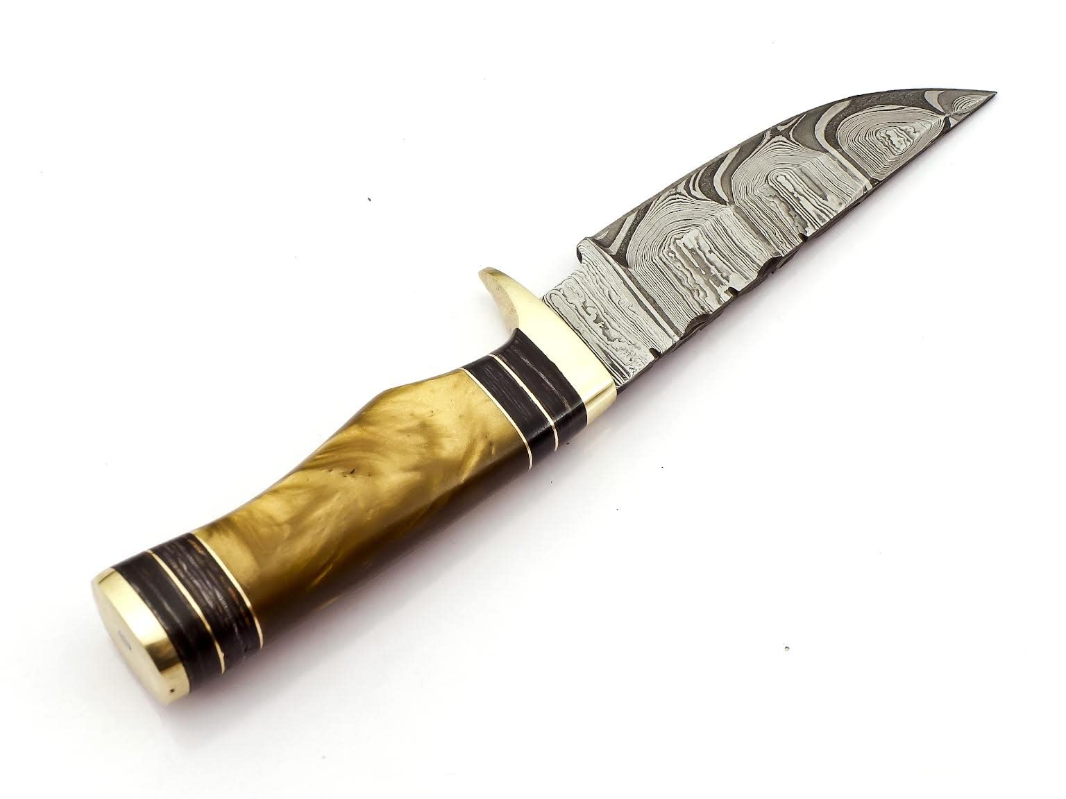 Handmade Damascus steel Skinner knives SK-201 Beautiful resins & Micarta Handle