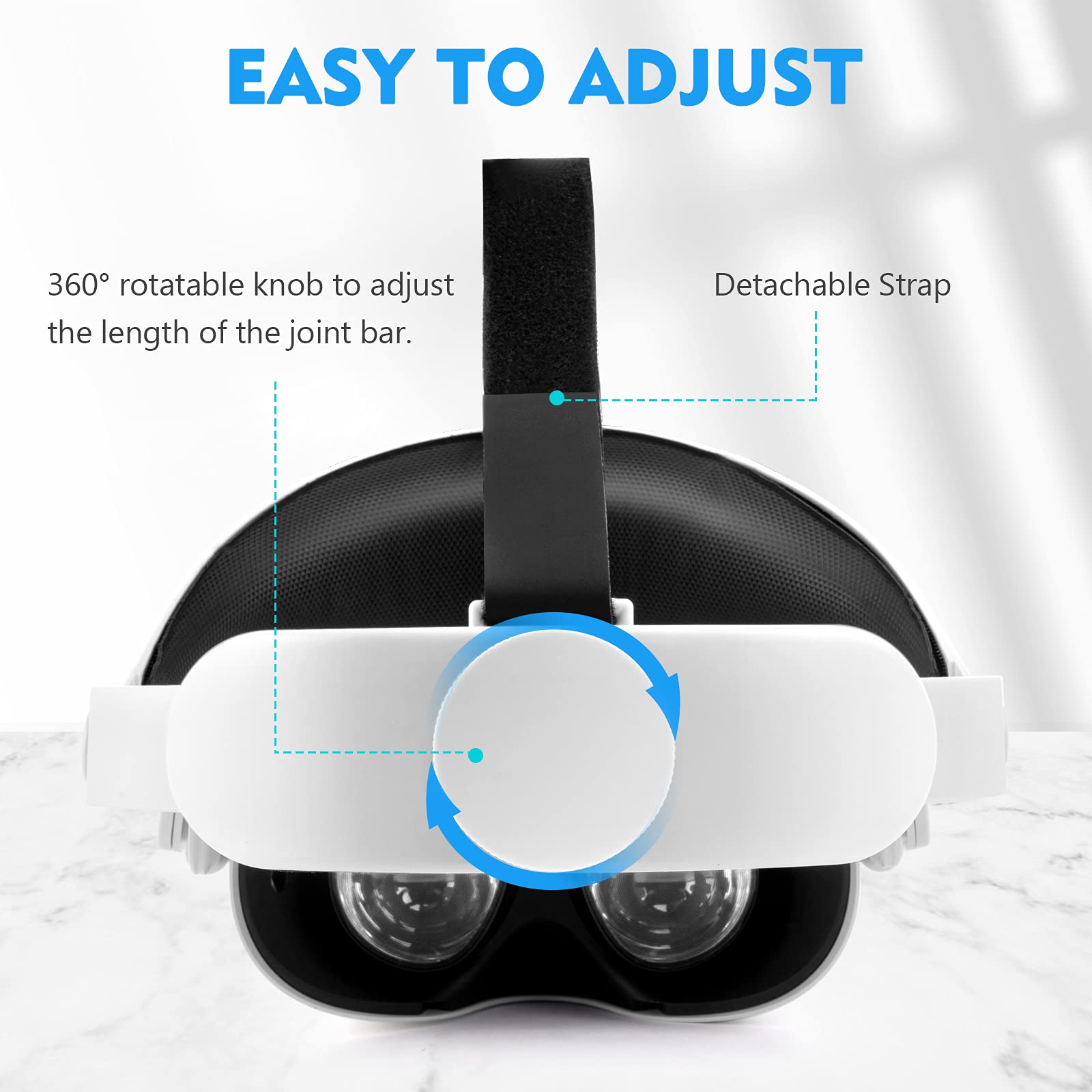 Halo Strap Silicone Face Cover and Silicone Grip Cover Replacement for Quest 2 Elite Strap Comfortable Touch for Oculus Quest 2 Head Strap VR Accessories