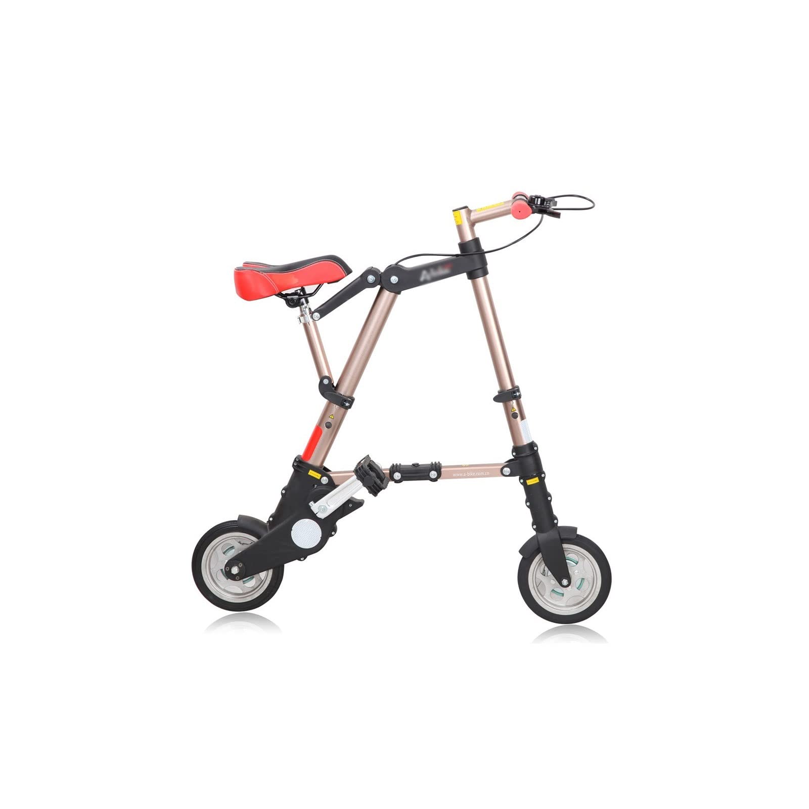 HESNDddzxc Electric Bicycle Easy Carrying Folding Bicycle (Color : Gold)