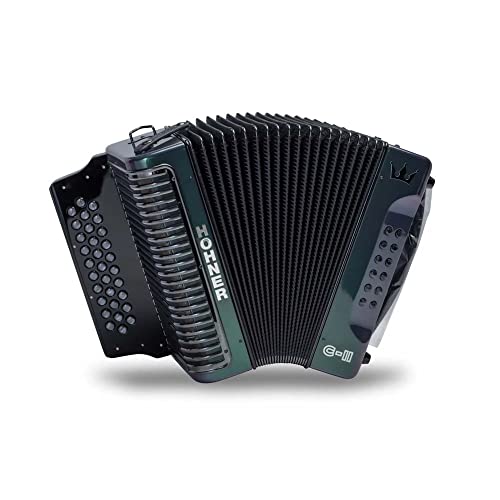 Hohner Corona C-II FBBEB Accordion Green to Gold (GRTG)