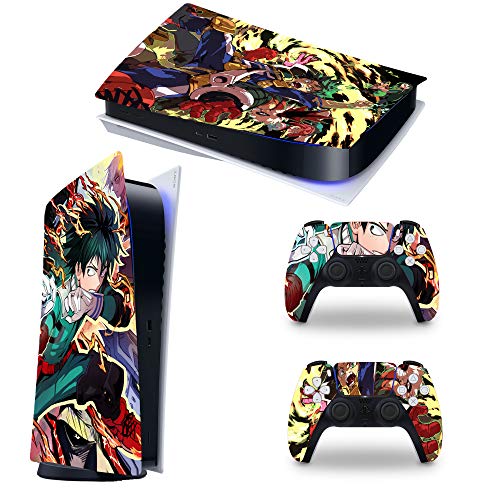 Hero collage PS5 Digital Edition Whole Body Vinyl Skin Sticker Decal Cover for Playstation 5 Digital Edition System Console and Controllers