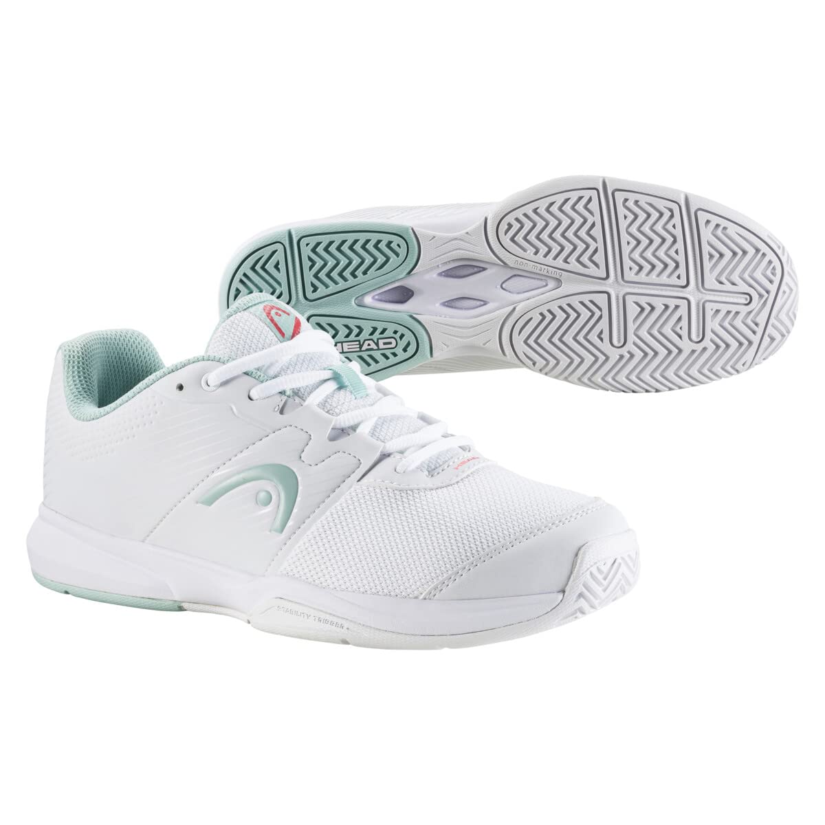 HEAD Women's Sneaker Tennis Shoes, White Grey, 8 US