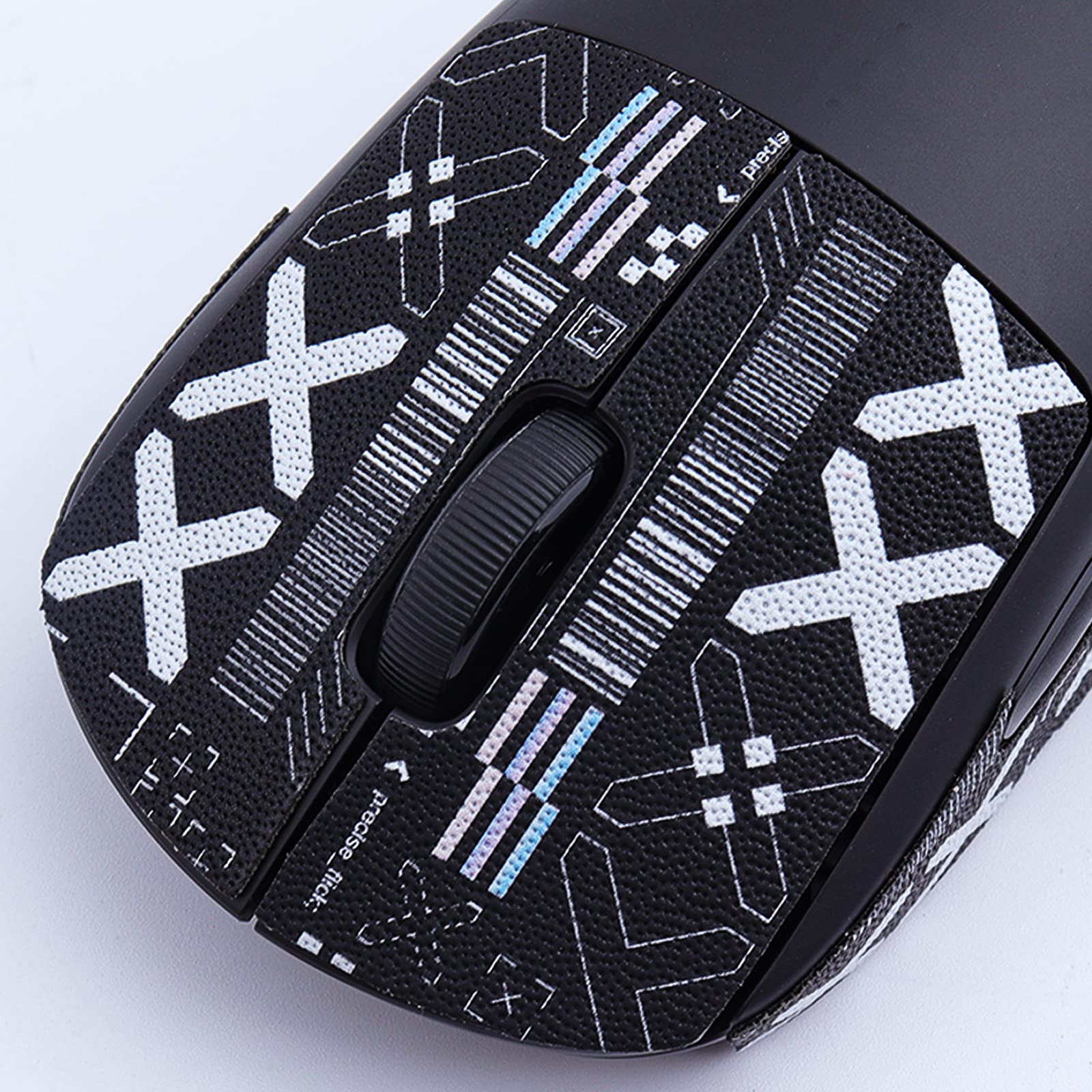 Hyekit Mouse Grip Tape for Logitech G PRO X Superlight Anti-Slip Grip Tape for Mouse - Sweat Resistant - Easy to Use Self-Adhesive Design - Pre-Cut - Professional Mice Upgrade Kit(Black)