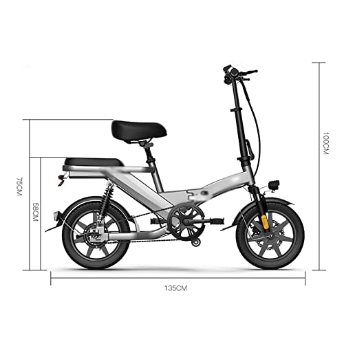 IEASEzxc Bicycle Folding Electric Bike Mini Battery Car Small Electric Scooter