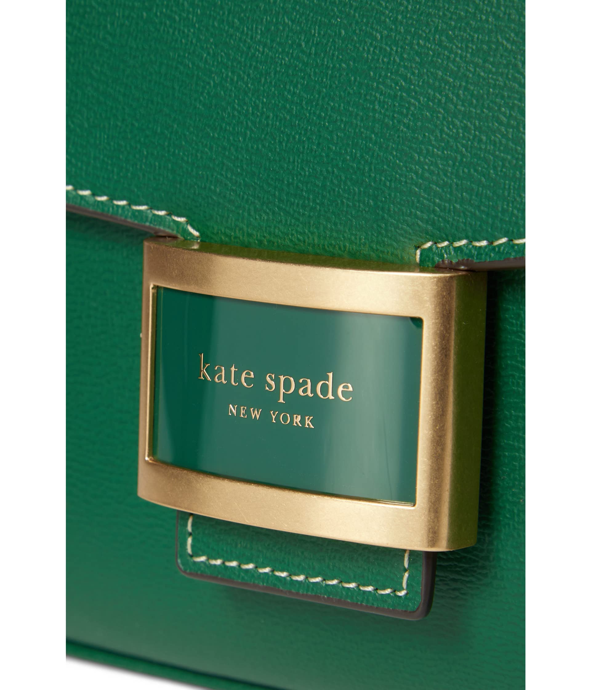 Kate Spade New York Katy Textured Leather Medium Convertible Shoulder Bag Arugula One Size
