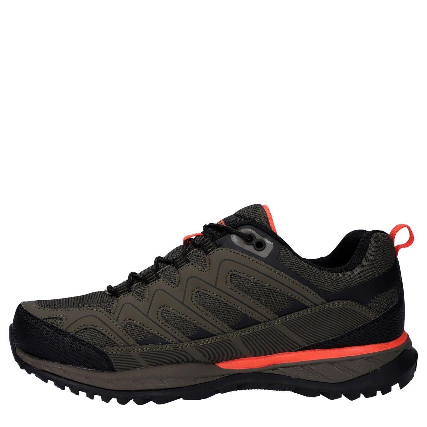 Hi-Tec Men's Walking Hiking Shoe, Olive Red Orange, 14