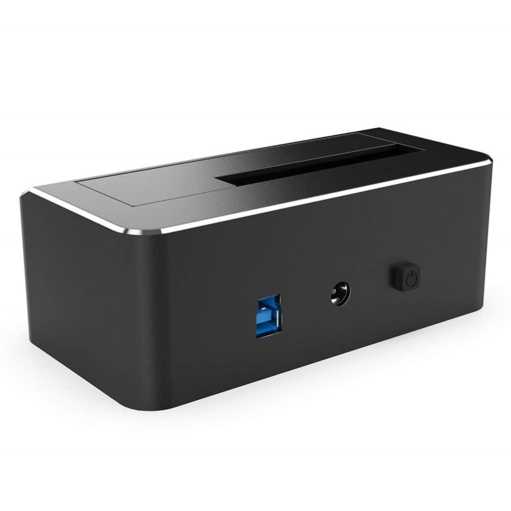 KJHD External 2.5"/3.5" USB 3.0 5Gbps SATA Hard Drive Docking Station HDD SSD Box 2 x USB 3.0 Hub TF/SD Card Reader Support UASP