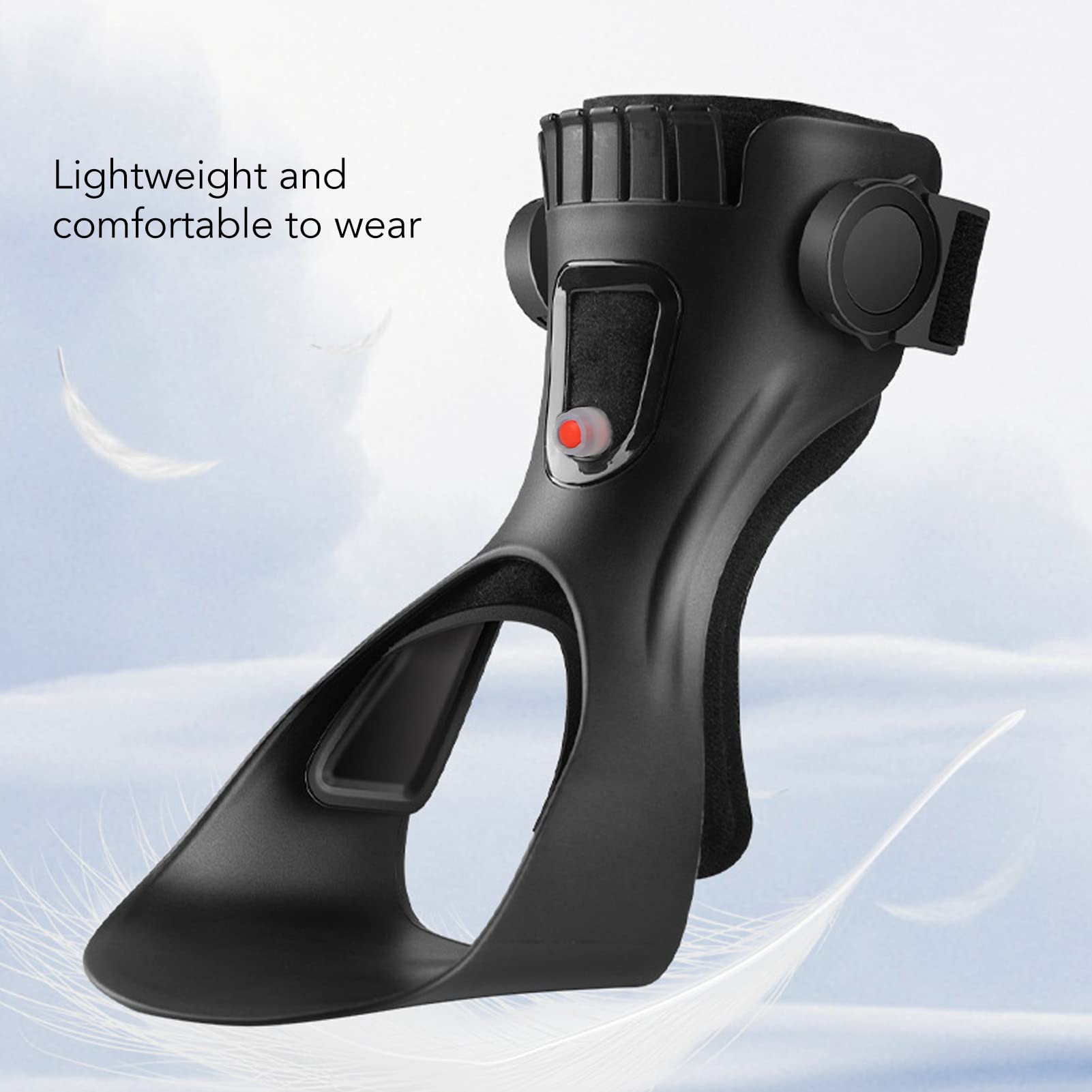 Jonlaki Foot Drop Support Orthosis, Gasbag Inflatable Ankle Brace for Improved Walking Gait,Avoid Falls and Injuries (Left Foot XL)
