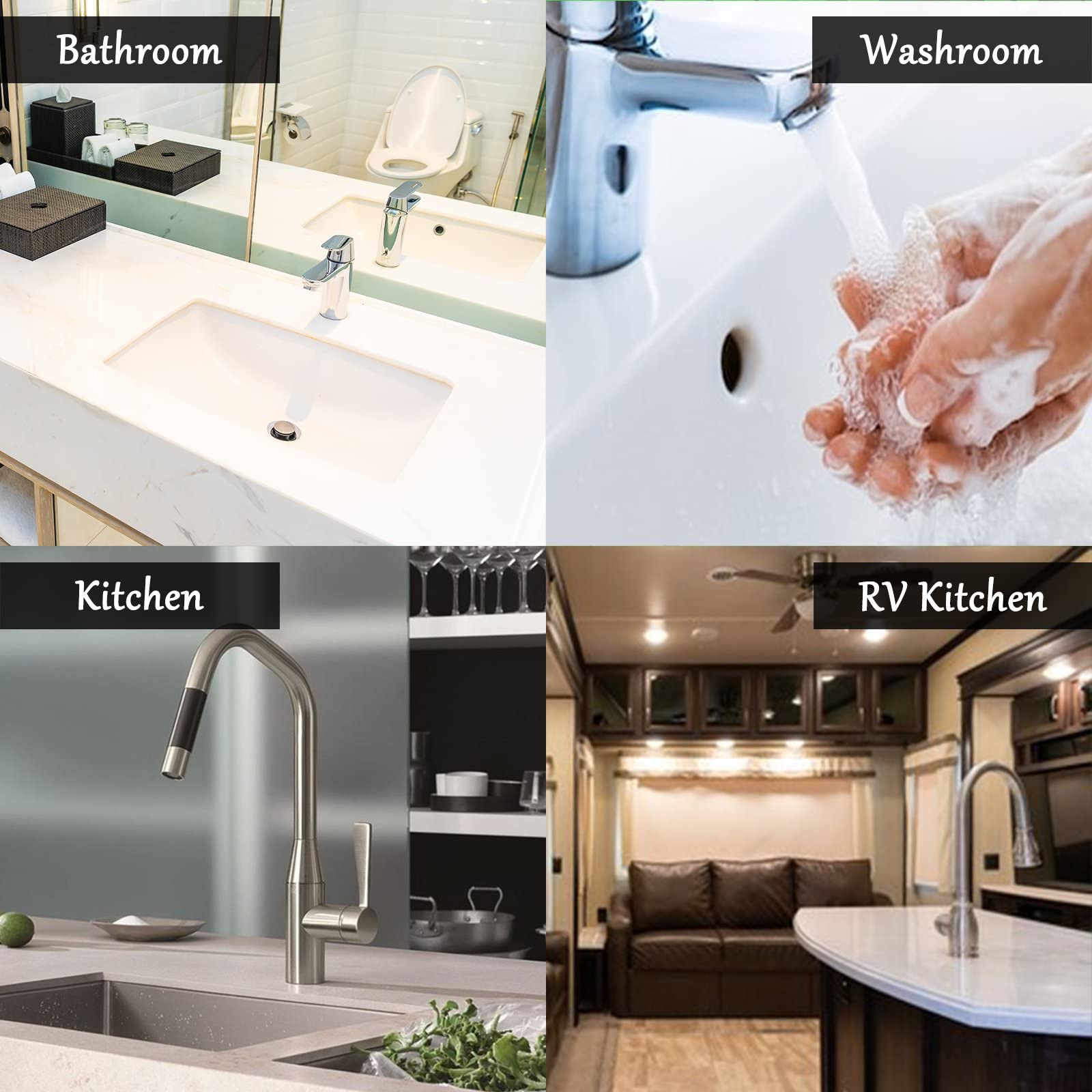 Kitchen Faucet Mats 2 Pieces Happy St Patrick's Lucky Shamrock Faucet Sink Splash Guard Bathroom Counter and RV,Absorbent Faucet Counter Sink Water Stains Preventer