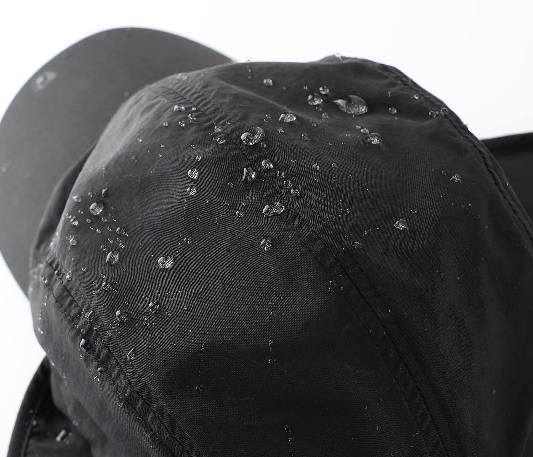 Home Prefer Waterproof Mens Winter Hats with Brim Fleece Lined Earflaps Hat Full Cover Trapper Hat Black