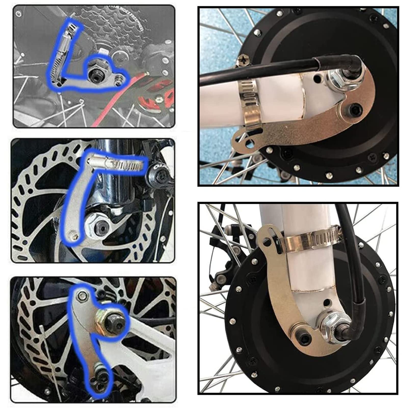 kingsea Universal Torque Arm Conversion Kit Fit for E-Bike Electric Bicycle Front or Rear Hub Motors Prevent The Motor from Loosening