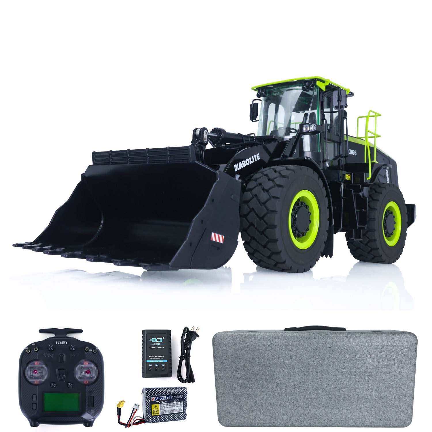 Huina 1/16 K966 Kabolite 2.4G Hydraulic Rc Loader Car Sound & Light Led System